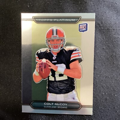 2010 Topps Platinum Football Card Colt McCoy #133 Rookie 36 | eBay