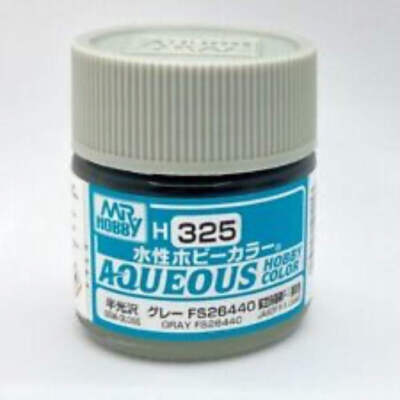 Mr Hobby (Gunze) H325 Aqueous Semi-Gloss Grey FS26440 Acrylic Paint ...