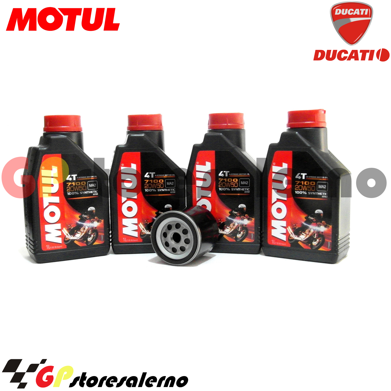 KIT TAGLIANDO OLIO + FILTRO OLIO MOTUL 7100 20W50 DUCATI 750 F1 LAGUNA ...
