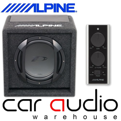 Alpine SWE-815 - 8" 20cm 300 Watts Amplified Active Car Sub Subwoofer ...