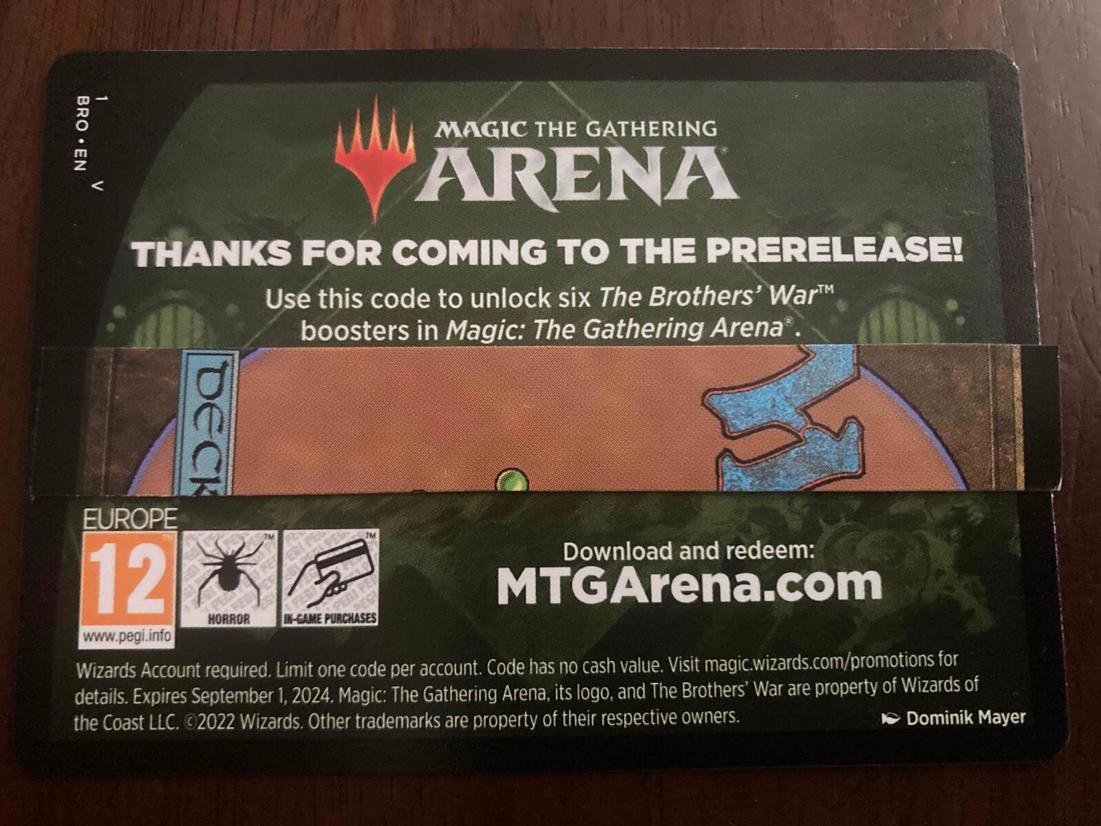 Magic MtG Arena Prerelease Code Card - The Brothers' War (BRO) | eBay