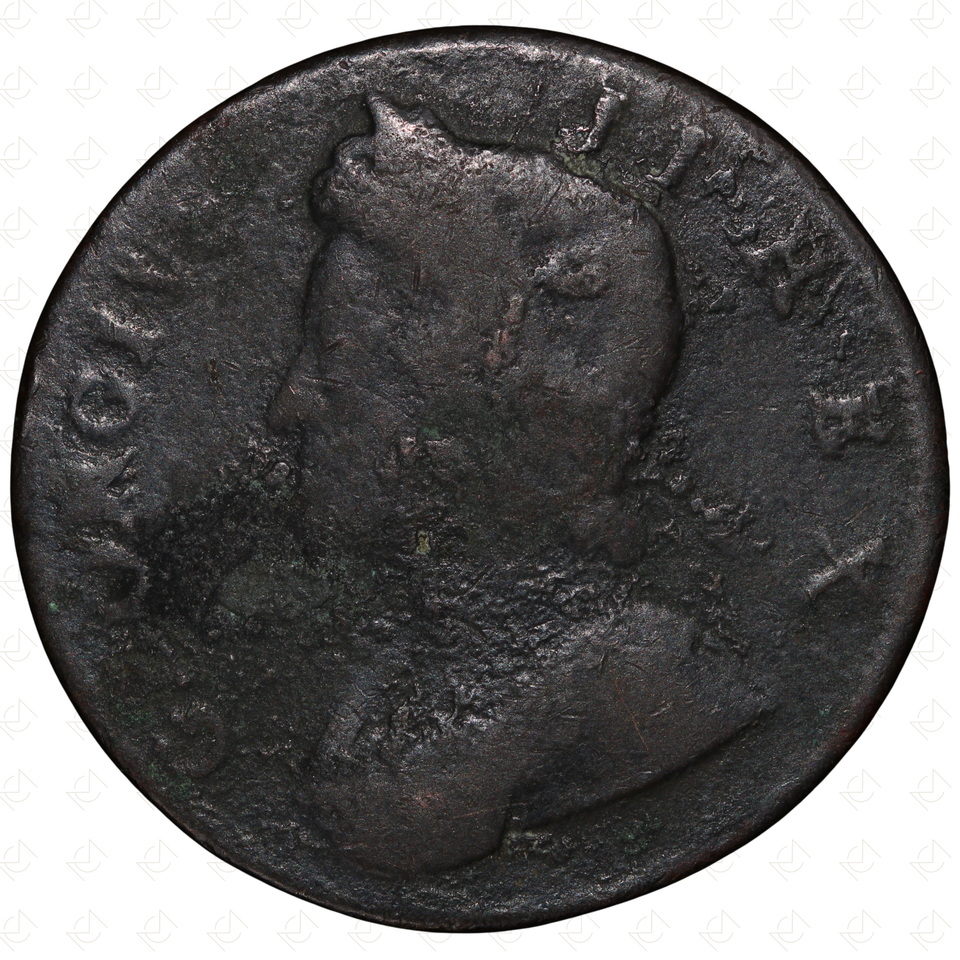 1734 Great Britain George II Half Penny Coin – Copper | eBay