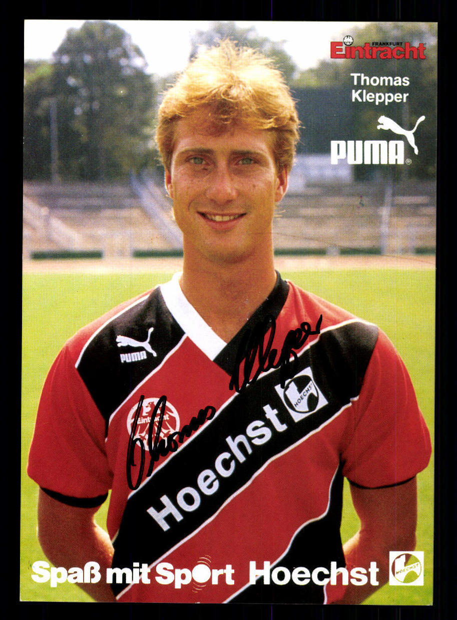 Thomas Klepper Autogrammkarte Eintracht Frankfurt Original Signiert + A ...