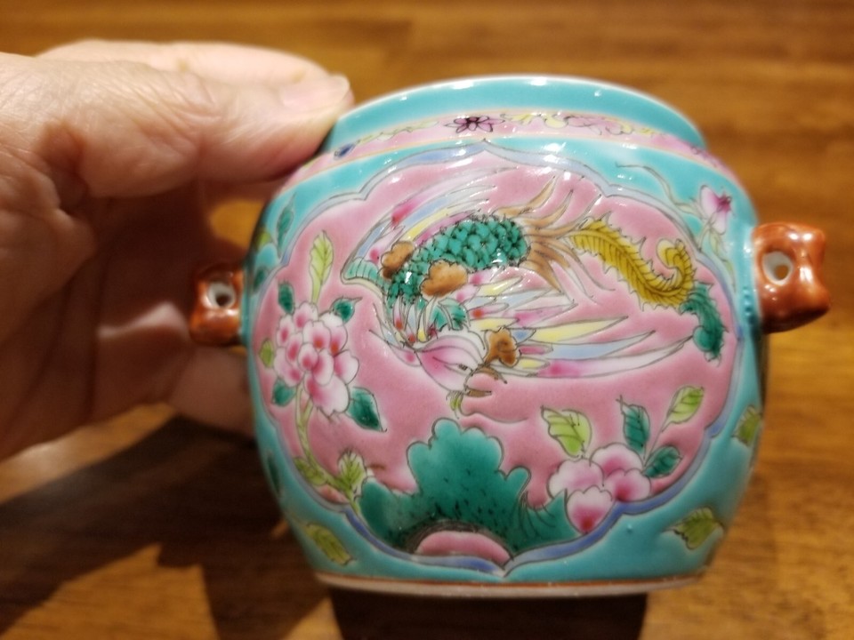 Vintage Chinese Porcelain Nyonya Ware Straits Peranakan Jar with Lid | eBay