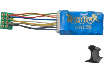 Digitrax DH126PS ~ New 2024 ~ 1.5 Amp DCC Decoder HO Scale ~ 9 Pin & 8 ...