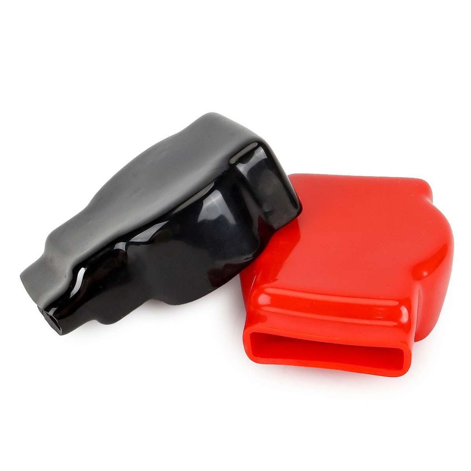 2PCS Battery Terminal Covers Positive Negative Top Post Cover For Car ...