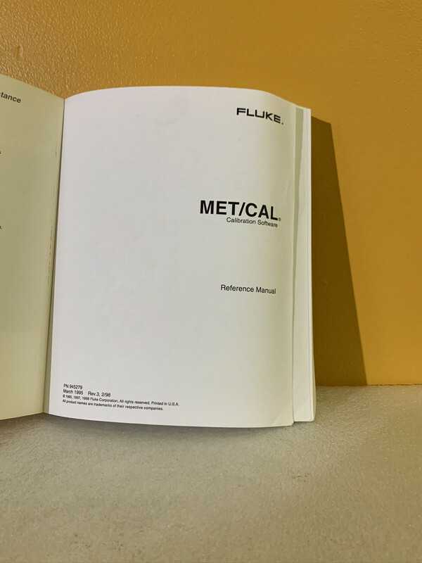 Fluke 945279 MET/CAL Calibration Software Reference Manual | eBay