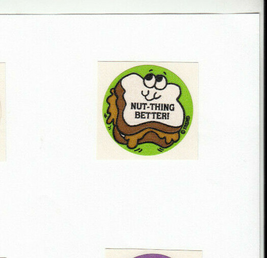 Vtg Scratch & Sniff Stinky Matte Trend Stickers Ham Candy French Fry ...