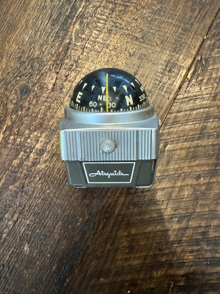 Vintage Airguide Nomad 79C Auto Compass Self illuminated w Original Box ...