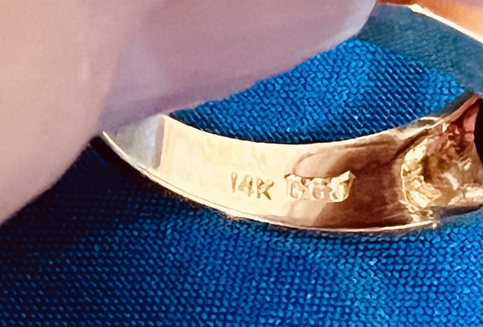 Men’s 14k Gold Onyx Ring Marked GCJ Size 10.25 Vintage 8 Grams Dress ...