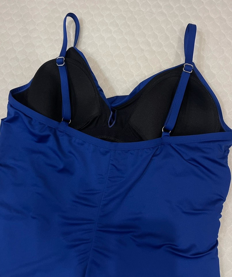 Jantzen One Piece Swimsuit Bathers Tummy Control Swimwear Womens Sz USA ...