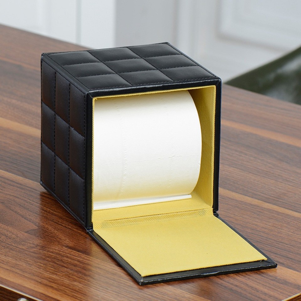 European Roll Paper Box Home Tissue Box Paper Towel Tube (Black) paper ...