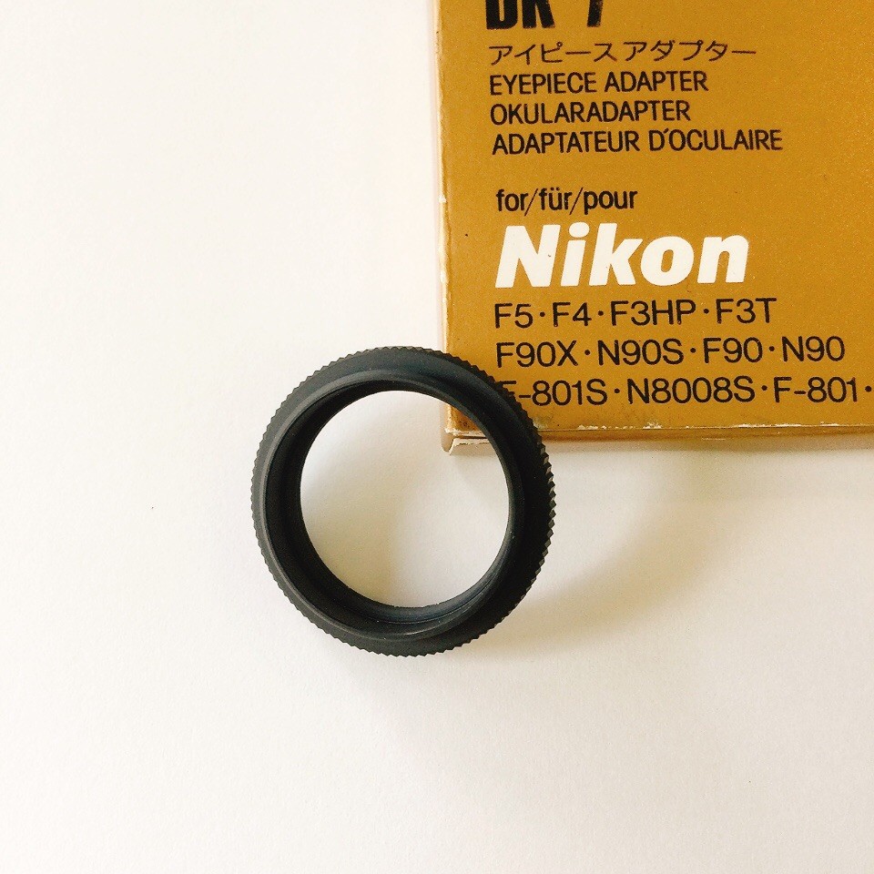 NIKON EYEPIECE ADAPTER DK-7 For F-801・N8008 F5 F4 F3HP Ring in genuine ...