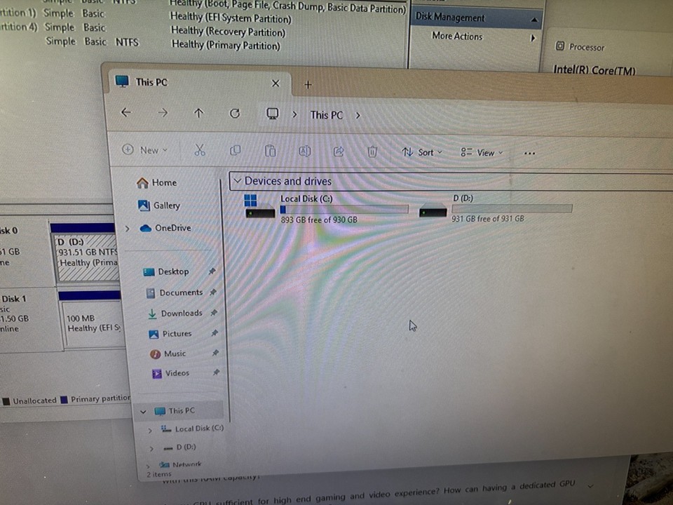 Intel NUC Mini PC 16GB 2 x 1TB SSD Windows 11 Pro BOXNUC8i3BEH1 NUC8BEH ...