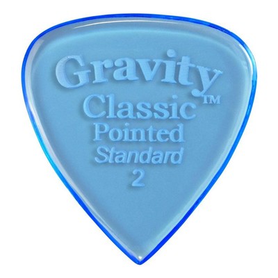 Gravity Picks Classic Pointed Standard Polished Pick, 2mm, Blue | eBay