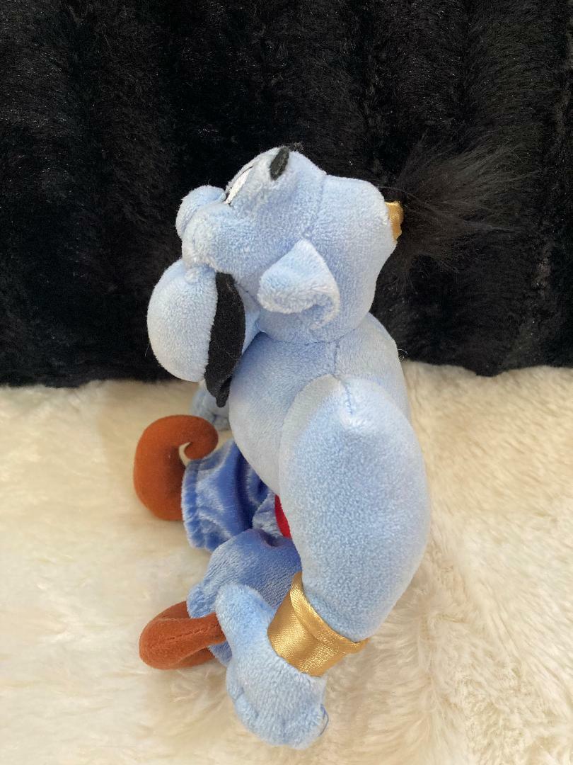 Disney Aladdin Genie Plush 7" Blue Gold Red Stuffed Toy Movie Fluffy ...