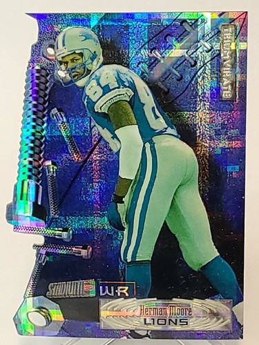 1997 Topps Triumvirate Atomic Refractor Die-Cut HERMAN MOORE #T3c ...