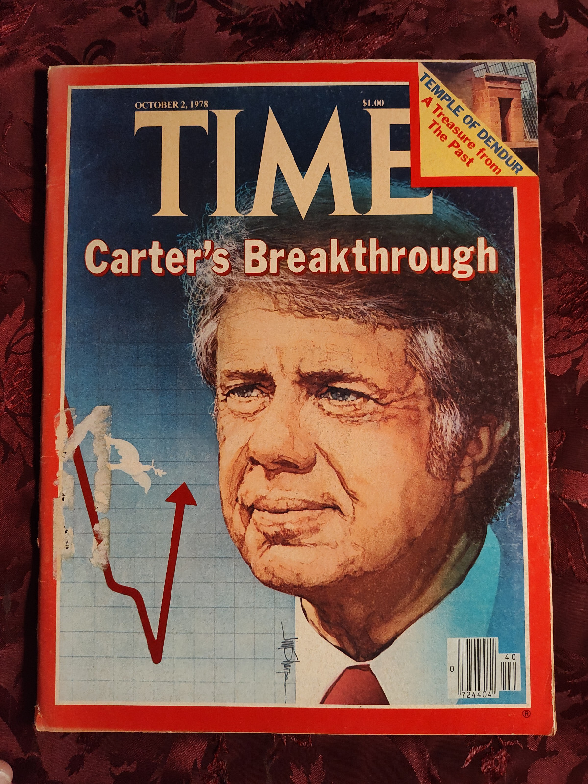 TIME magazine October 2 1978 Oct 78 10/02/78 DENDUR TEMPLE CARTER ...