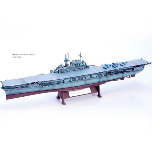 1/1000 Scale USS Yorktown (CV-5) Aircraft Carrier Metal + Plastic Model ...