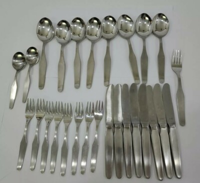 Solingen Rostfrei Roneusil Stainless Knife Fork spoon lot Germany ...