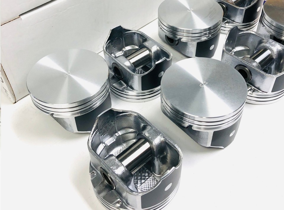 Flat Top Pistons & Ring compatible with 2002-08 GM Chevrolet 6.0L LQ9 ...