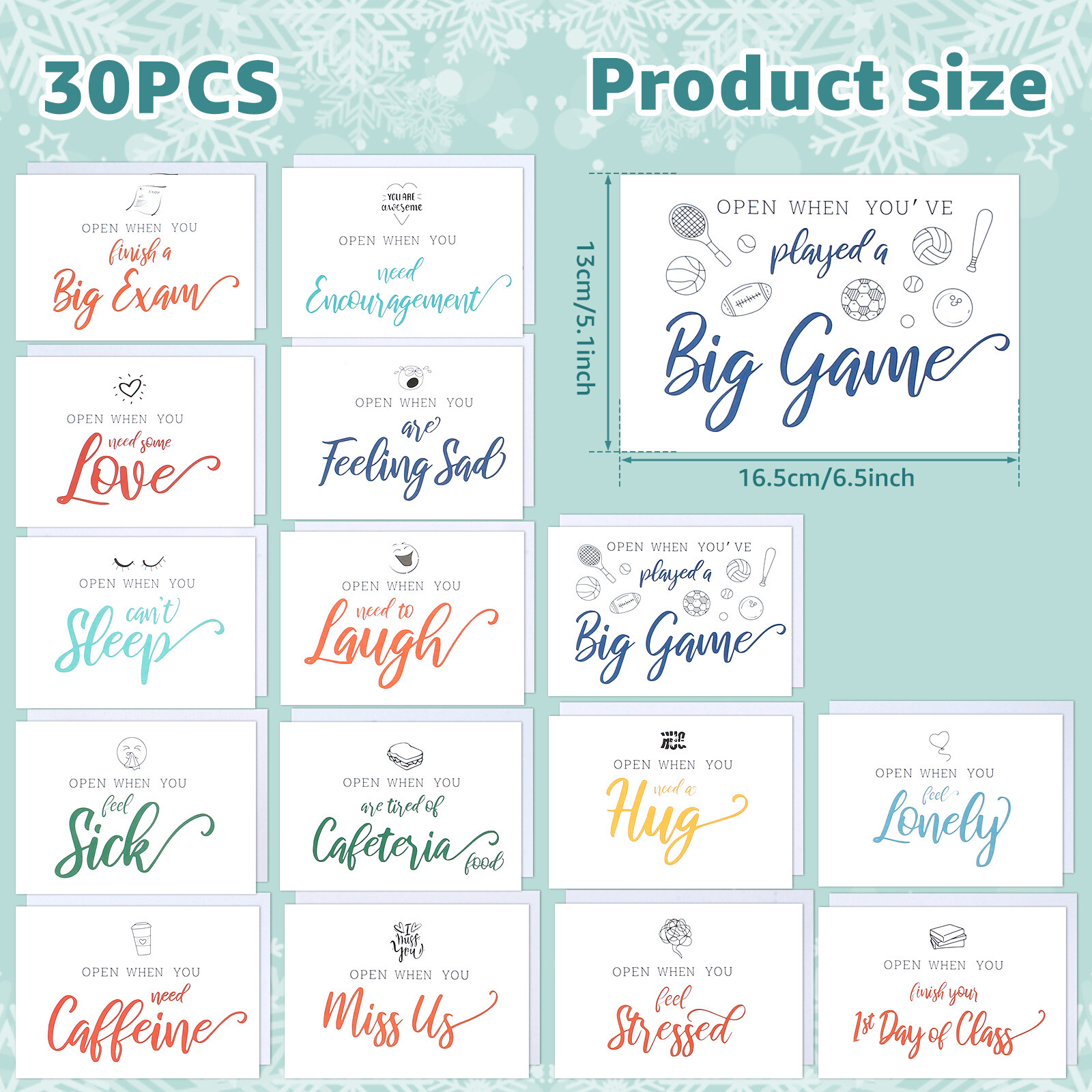 32Pcs Inspirational Envelopes Set 16 Styles Cute Creative Blessing ME ...