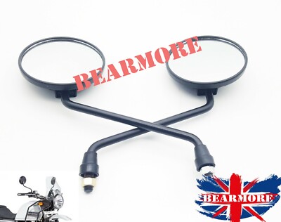 ROYAL ENFIELD HIMALAYAN MIRROR REAR VIEW SIDE MIRROR BLACK PAIR 10MM | eBay