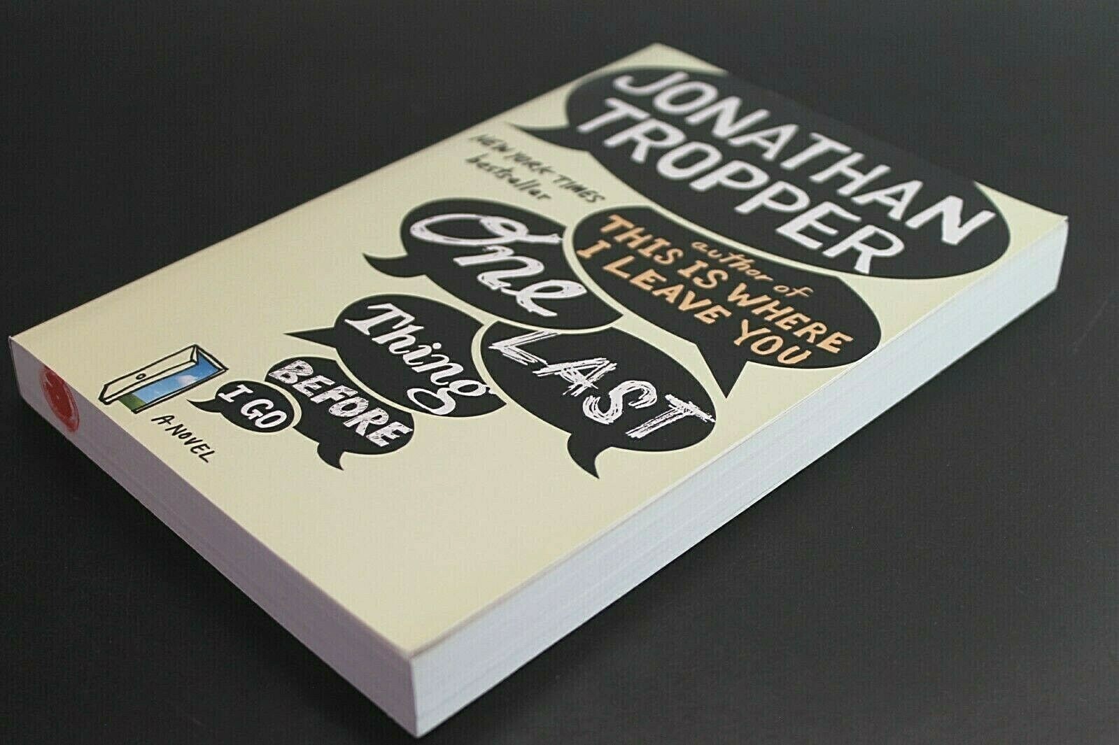 One Last Thing Before I Go : A Novel by Jonathan Tropper (2013, Trade ...