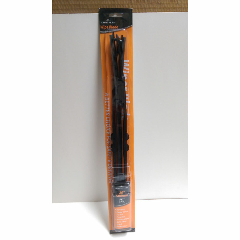 2 SET 20" Black 2 PC Double Dual Blade Universal Windshield Wiper All ...