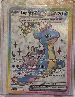 Lapras Ex SCR 158/142 Pokemon TCG Full Art | eBay.de