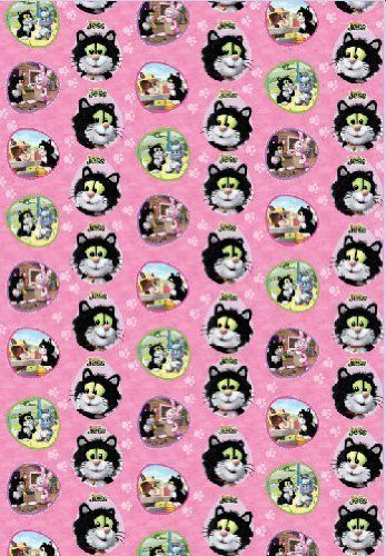 Guess with Jess cat wrapping paper - Gift Wrap 2 sheets 49cm x 70cm ...