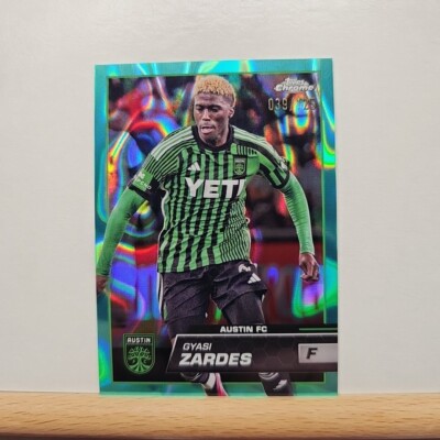 2023 Topps Chrome MLS Gyasi Zardes base Aqua Lava Refractor 039/125 ...
