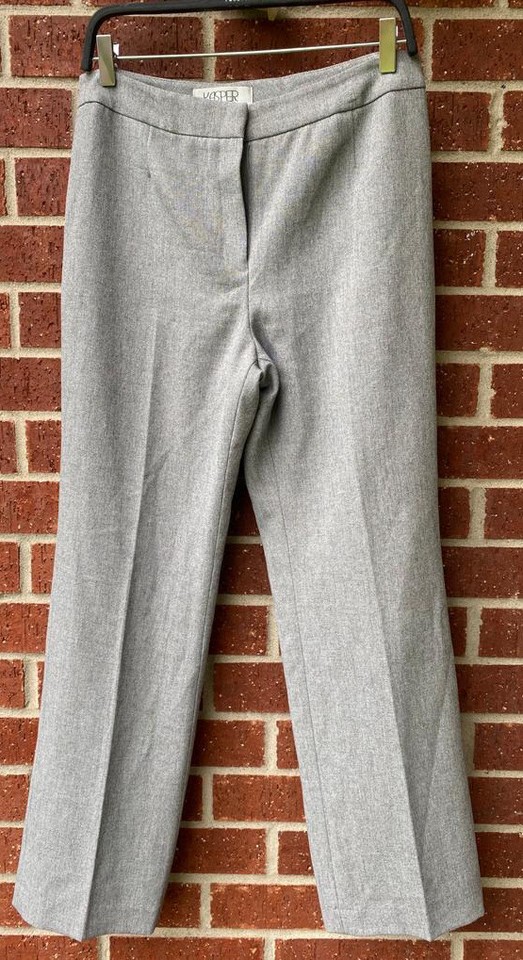 NWOT Women's Kasper Gray Dress Pants Kate Classic Fit Size 8 Pettite | eBay