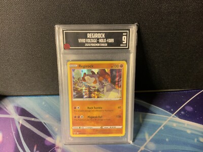 TCCG 9 PSA 9 Eq 2020 Pokemon SWSH Regirock HOLO Vivid Voltage 089 MINT ...