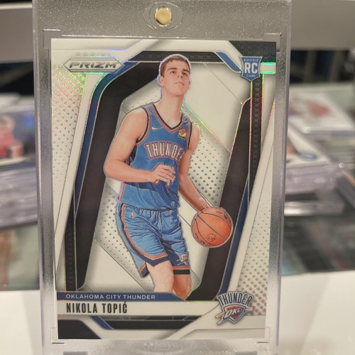 2024-25 Panini Prizm NIKOLA TOPIC RC White Prizm 133/175 Thunder SSP ...
