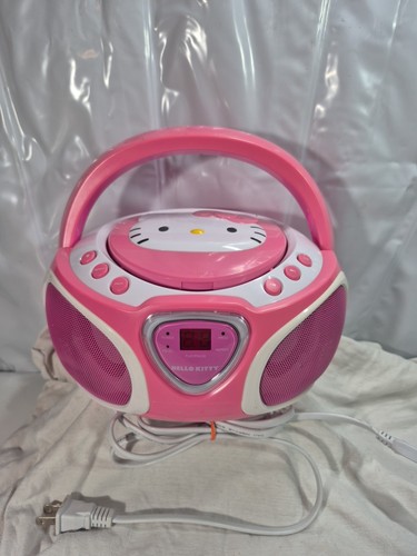Hello Kitty CD Player Boombox Radio AM/FM Model KT2025 LED Lights ...
