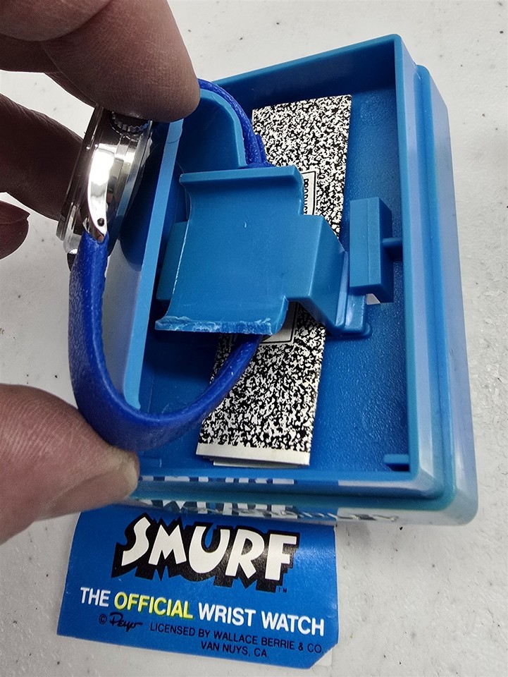 T-126A VINTAGE 80'S BRADLEY THE SMURFS SMURFETTE WRISTWATCH W/ CASE | eBay