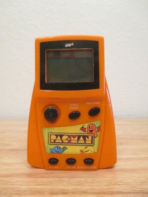 Pacman Game Electronic Handheld Orange pac man Pac-Man Namco MGA 1980 ...