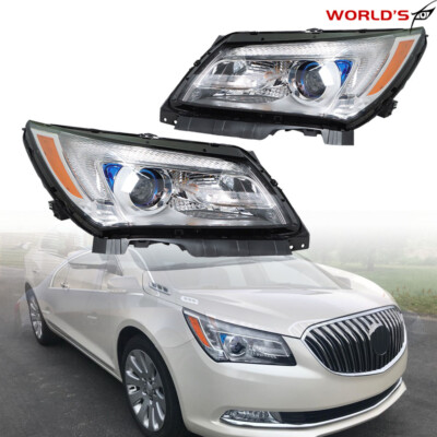 Right+Left Headlight For 2014-2016 Buick LaCrosse Projector Halogen w ...