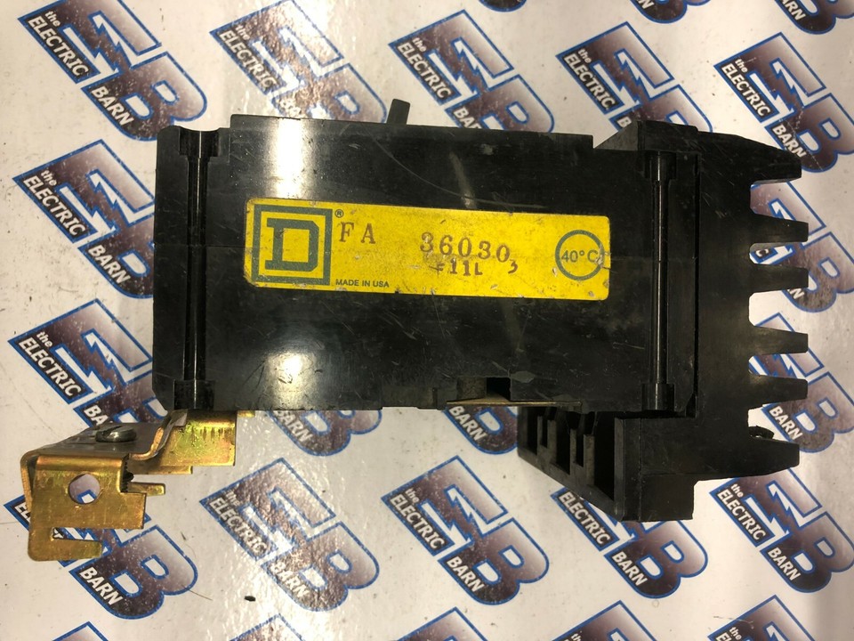 Square D FA36030, 30 Amp, 600 Volt, 3P, I LINE, Black, Circuit Breaker ...