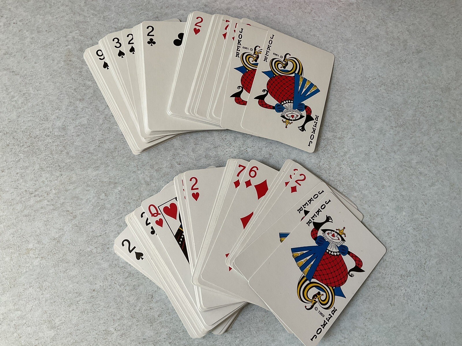VINTAGE 2 Sets Of 1969 Playing Cards In TRW Plastic Case | eBay