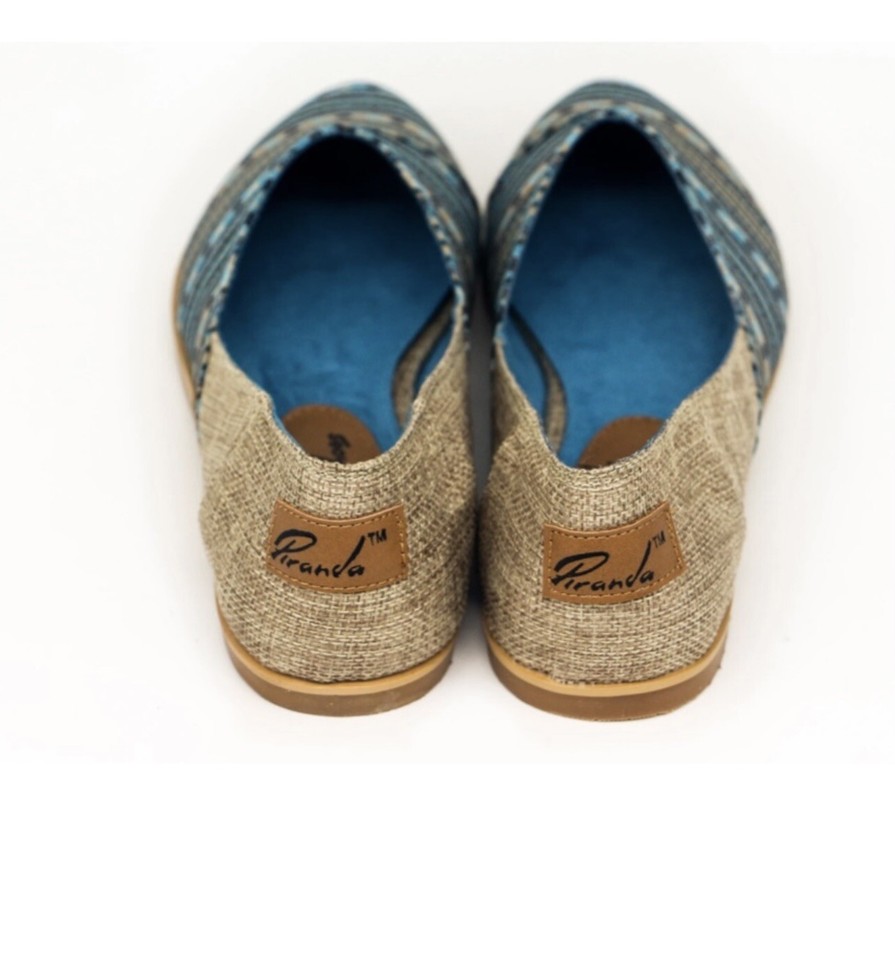 Women Piranda Burlap & Canvas Shoes boho hippie shoes 10- NEW | eBay