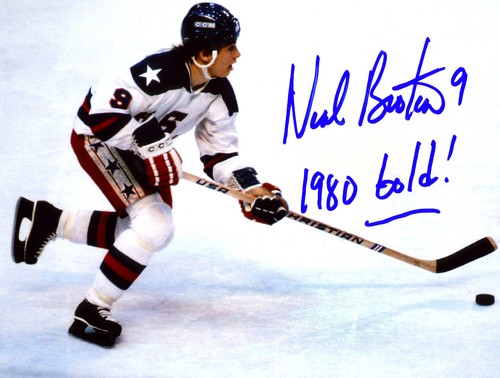 NEAL BROTEN USA 1980 Gold Medal Olympian Signed 11"x14" Photo W/COA | eBay