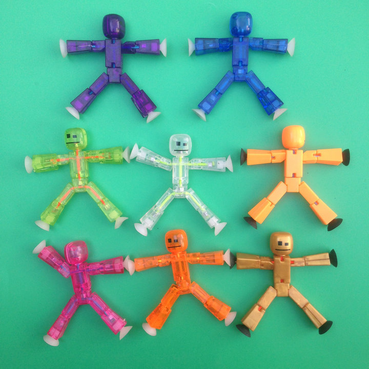 Random 4pcs Zing Stikbot ROBOT ANIMATION Single Figures Kid toys gifts ...