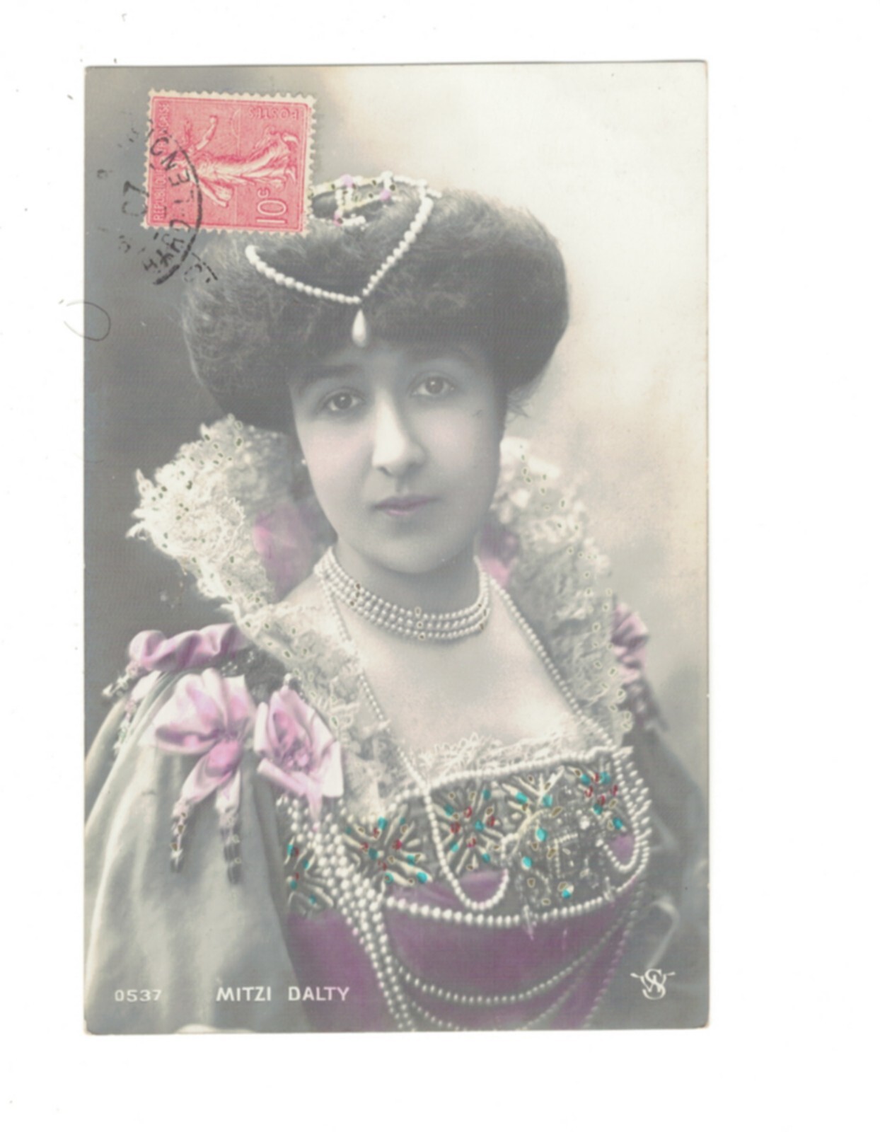 SD2302 EARLY THEATRE FAMOUS FRENCH COMEDIAN , ACTRESS MITZI DALTI ...