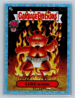 2025 Worst of GPK 40th Garbage Pail Kids #64b Luke Warm Blue /99 | eBay