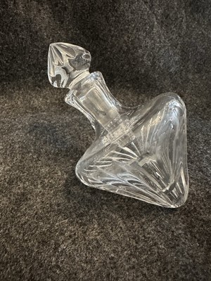Cut Glass Perfume Cone Shaped Bottle with Glass Stopper | eBay