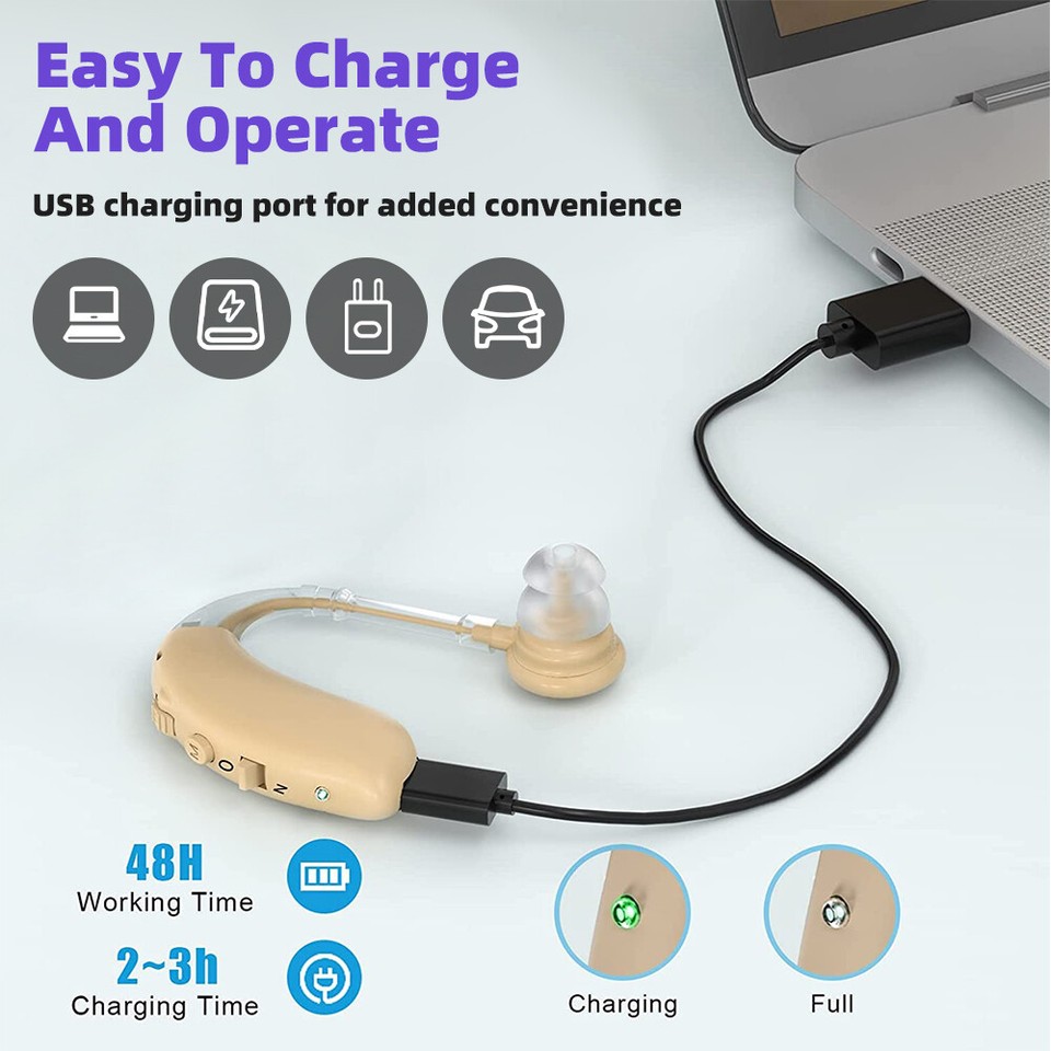 Mini Digital Hearing Aids Invisible In Ear Small Sound Voice Amplifier ...