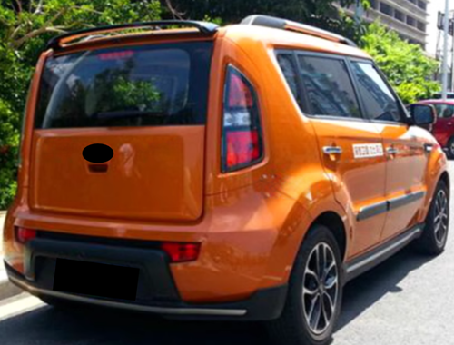 Glossy Black ABS Rear Roof Spoiler Wing Fit for 2010-2013 Kia Soul ...