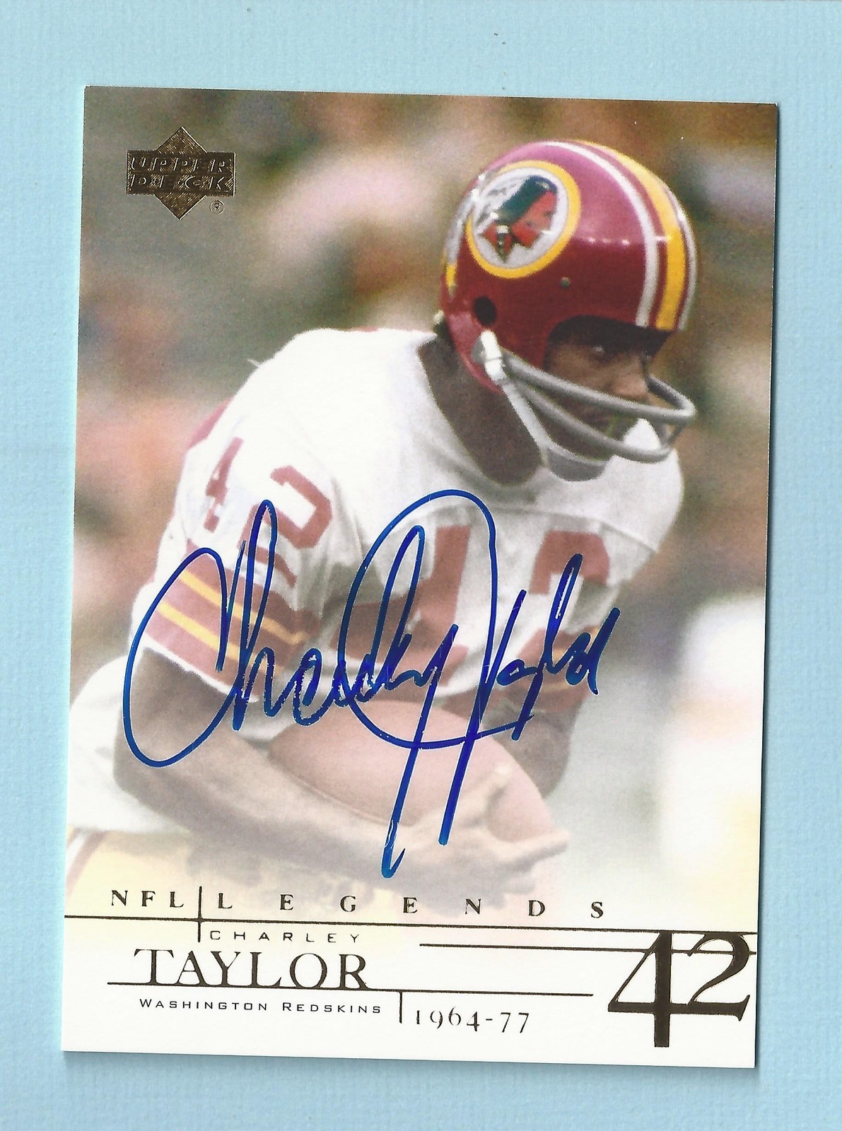 CHARLEY TAYLOR 2001 UPPER DECK LEGENDS SIGNATURE AUTOGRAPH AUTO | eBay